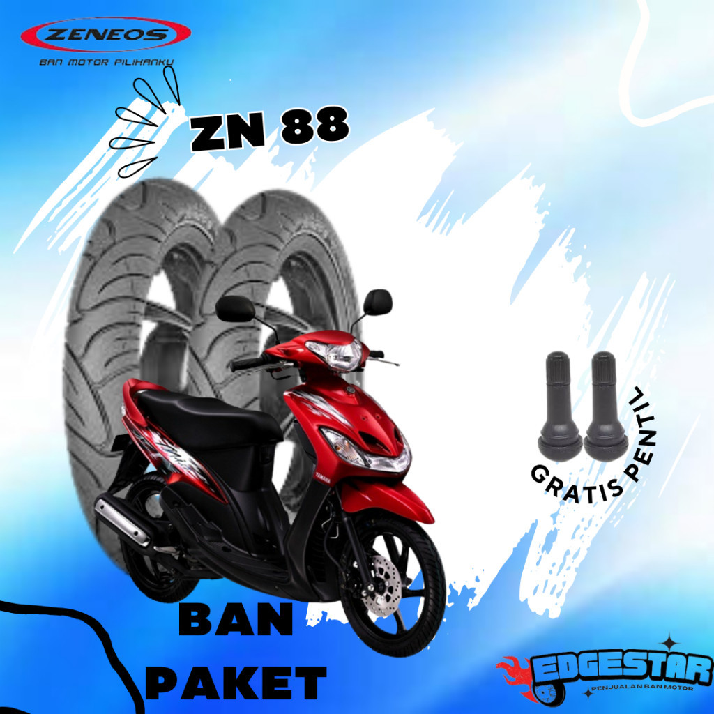 Jual BAN ZENEOS ZN88 TUBELESS RING 14 Sepasang/Satuan UKURAN ALL MATIC ...