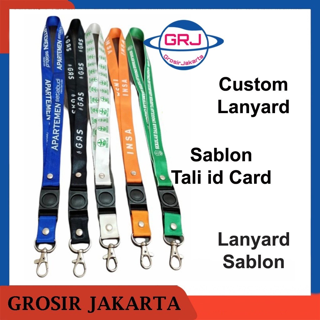 Jual Sablon id Tali id card 2cm | Cetak Tali id Card | Shopee Indonesia