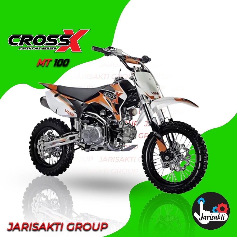 Jual CROSS X 100 MOTOR MINI TRAIL VIAR | Shopee Indonesia