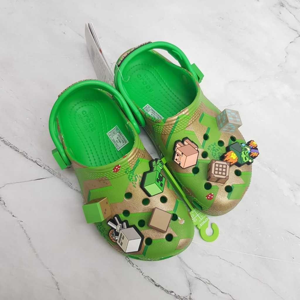 Jual CROCS Minecraft Clog Kids (Include Jibbitz) / Crocs Anak / Sendal ...
