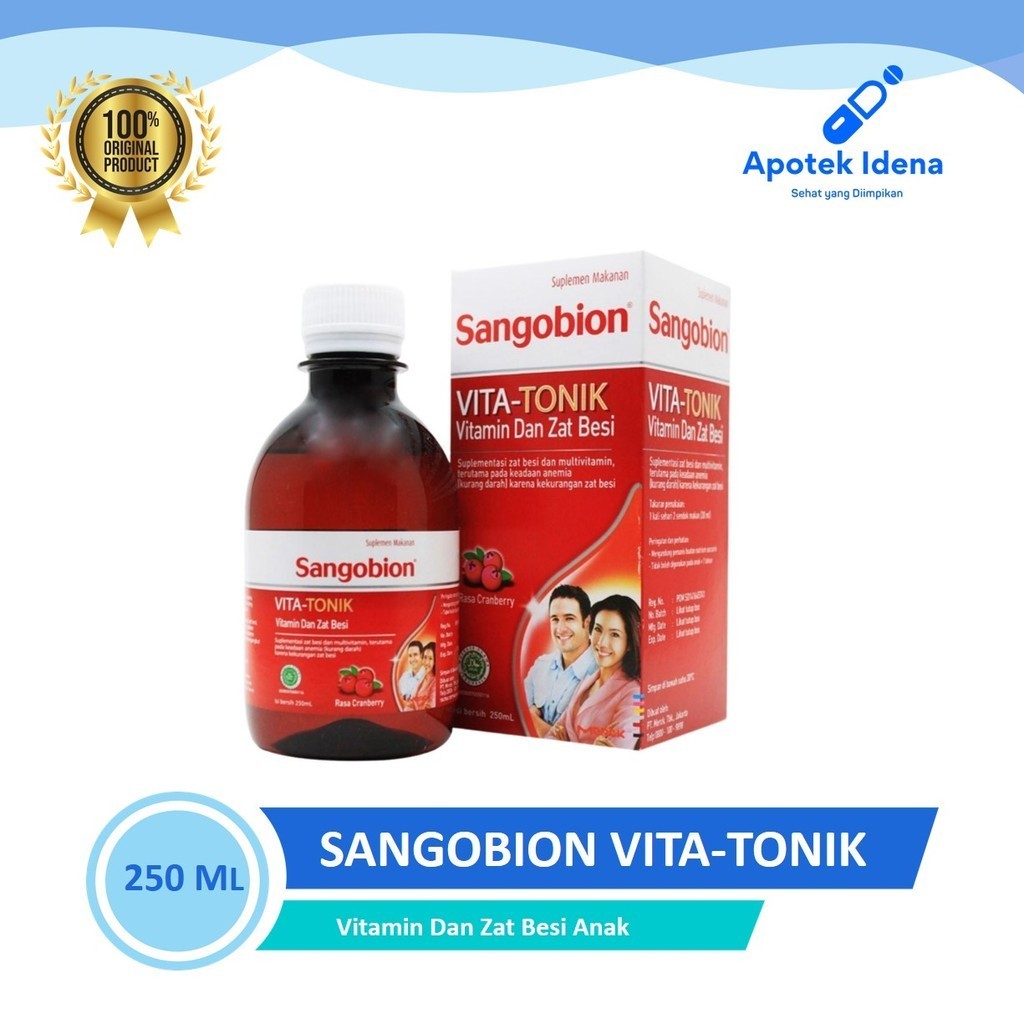 Jual SANGOBION VITATONIK 250 ML Vitamin Penambah Darah /Suplemen Zat ...