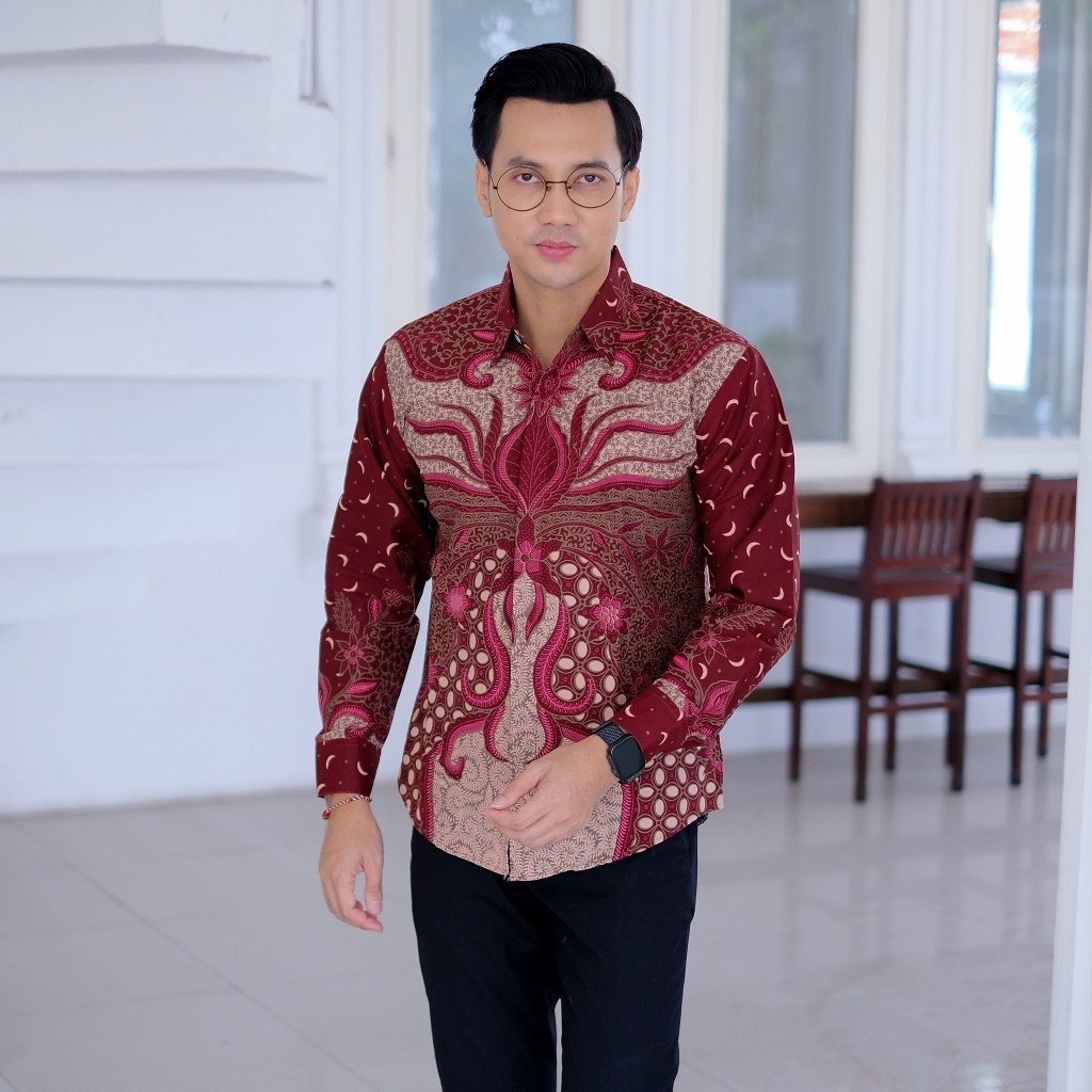 Jual Batik Narendra | Kemeja Batik Pria Alusan Modern Slimfit Lengan Panjang Motif Maheswara ...