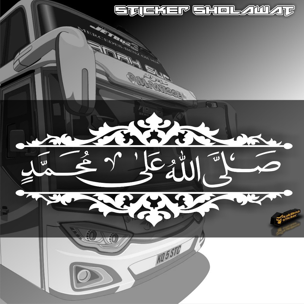 Jual Sticker Sholawat Mobil Bus PO. Haryanto Full Cutting | Shopee ...