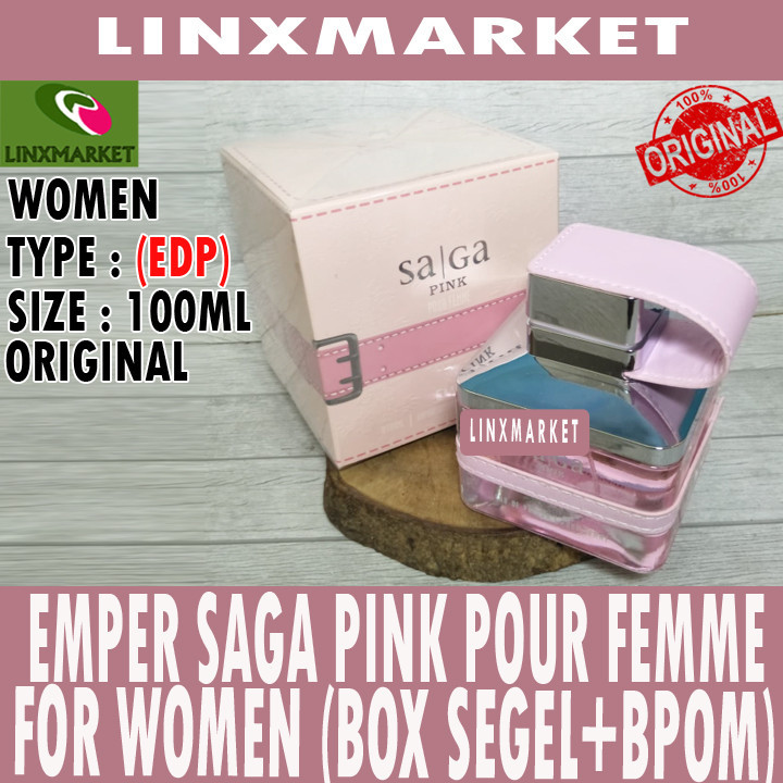 Jual EMPER SAGA PINK POUR FEMME WOMEN EDP 100ML (BOX SEGEL+BPOM ...