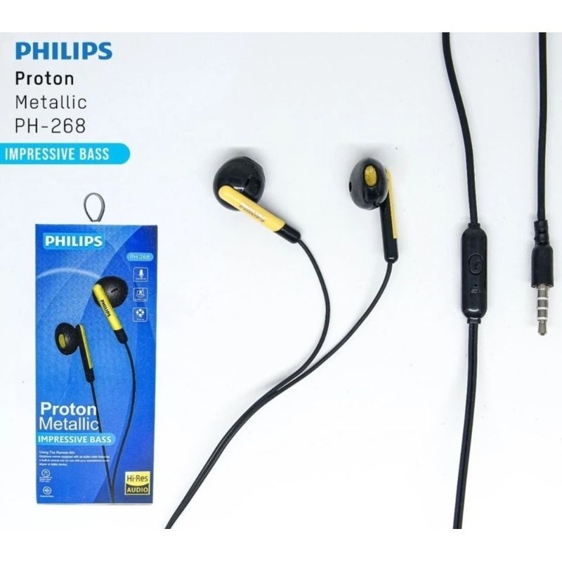 Jual Headset Philips Proton Biru Metalic Sound Audio Extra Bass ...