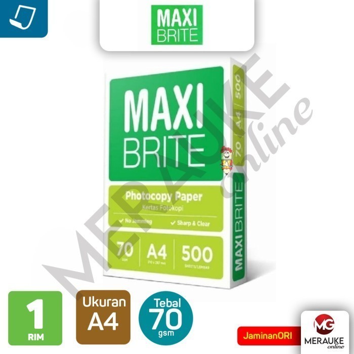 Jual Kertas HVS Maxi Brite A4 70 GSM | Shopee Indonesia