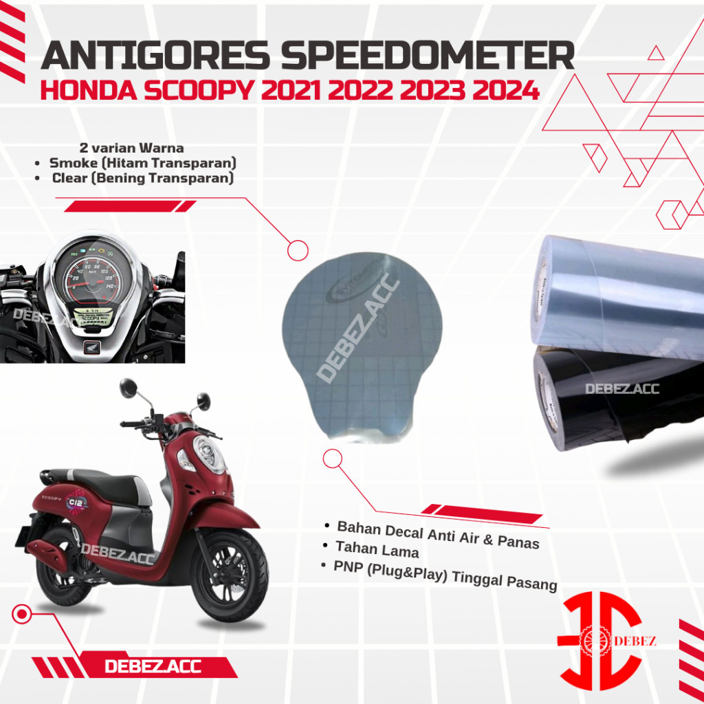 Jual Stiker Anti Gores Spidometer Sticker Pelindung Speedometer Scoopy ...
