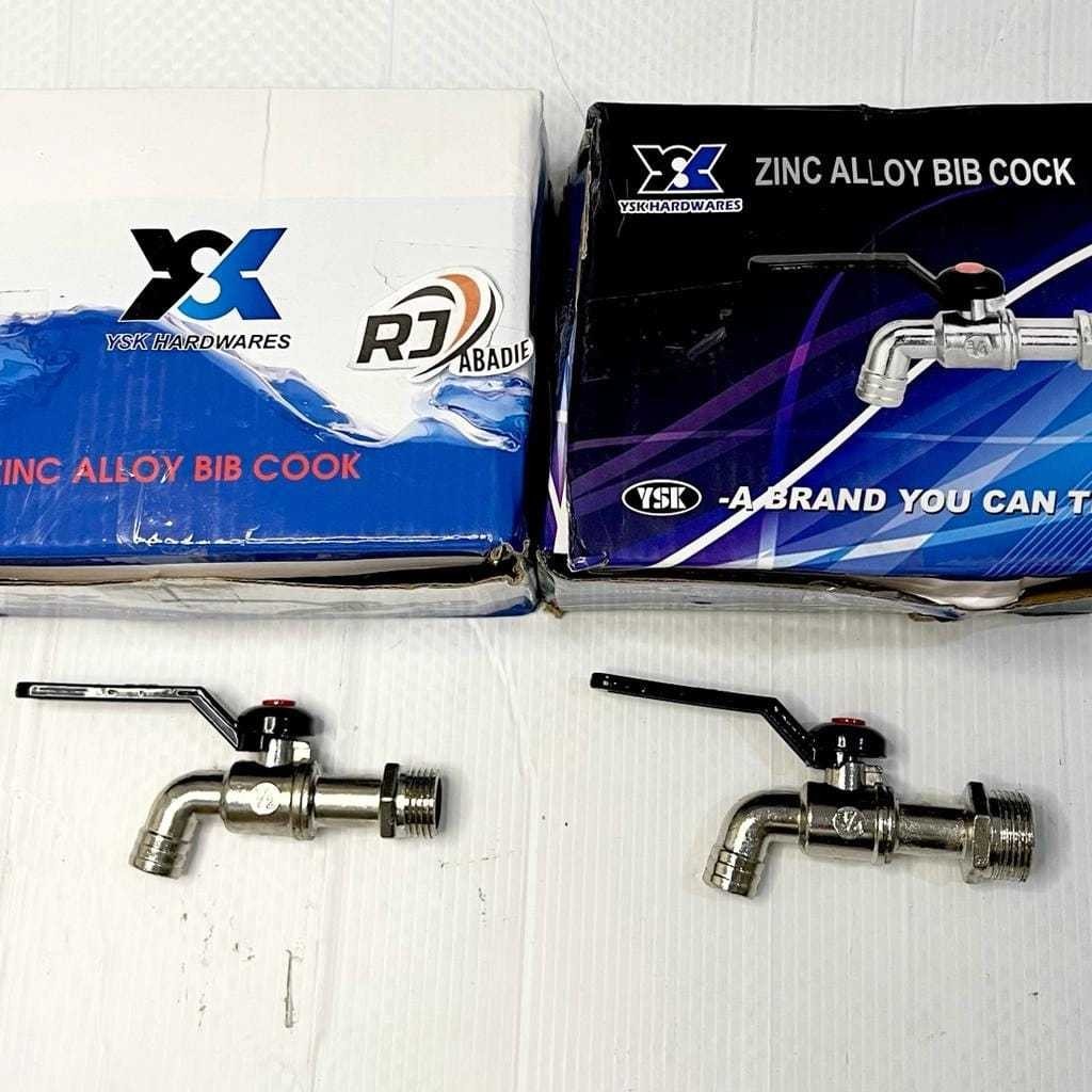 Jual Kran air besi/Keran bola cor hitam tembok/Kran YSK Ukuran 1/2" 3/4 ...