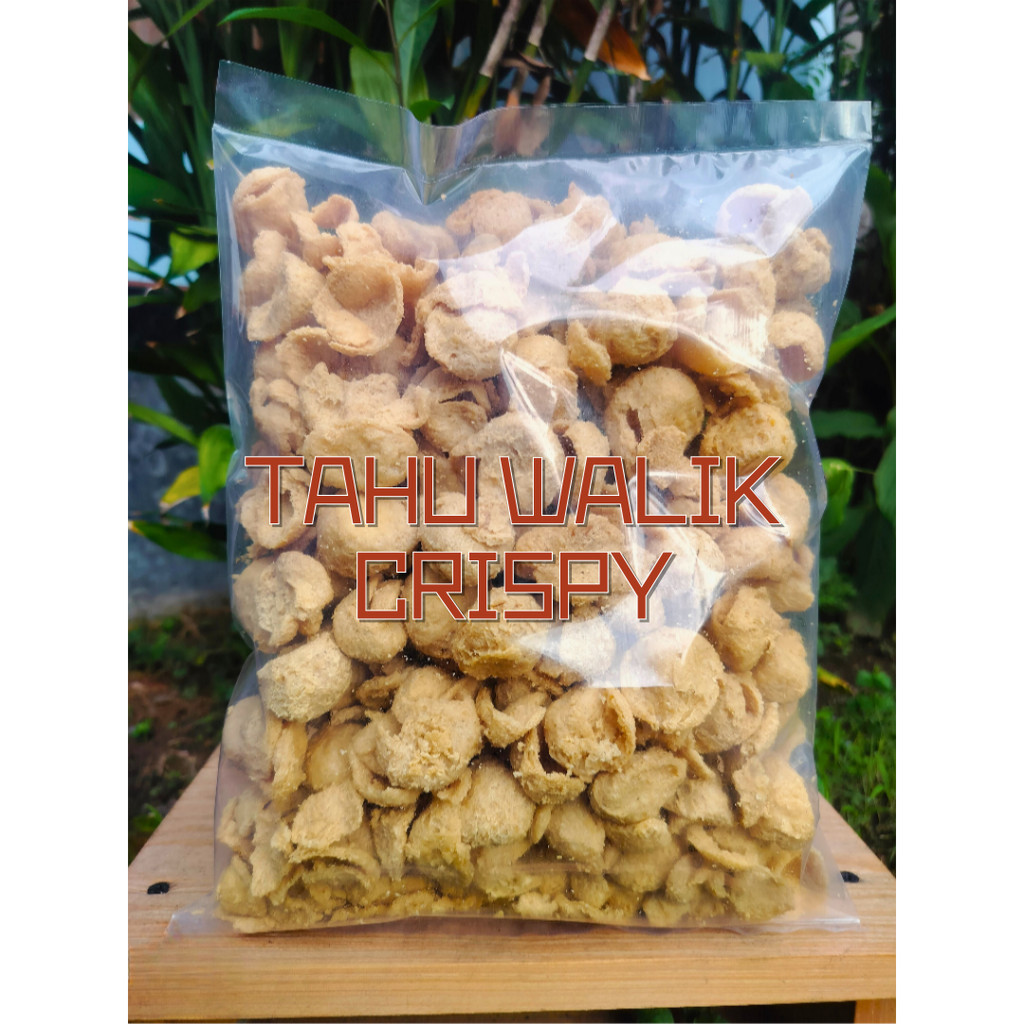 Jual kerupuk tahu 1kg tahu bulat kering tahu walik crispy keripik tahu ...