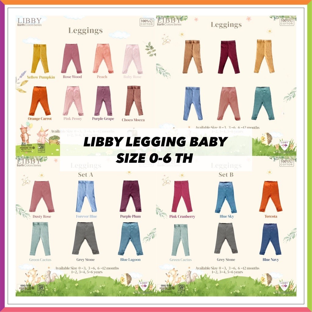 Jual Libby Baby Original Isi 1 Libby Leggings Size 0-12 Bulan Libby ...