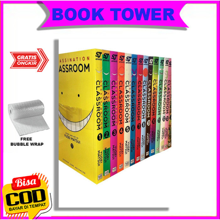 Jual Assassination Classroom Manga Set, 21 Books series (Engllish ...