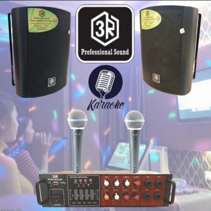 Jual Paket Sound Mini Karaoke Profesional 3R Ampli Bluetooth Karaoke Di ...