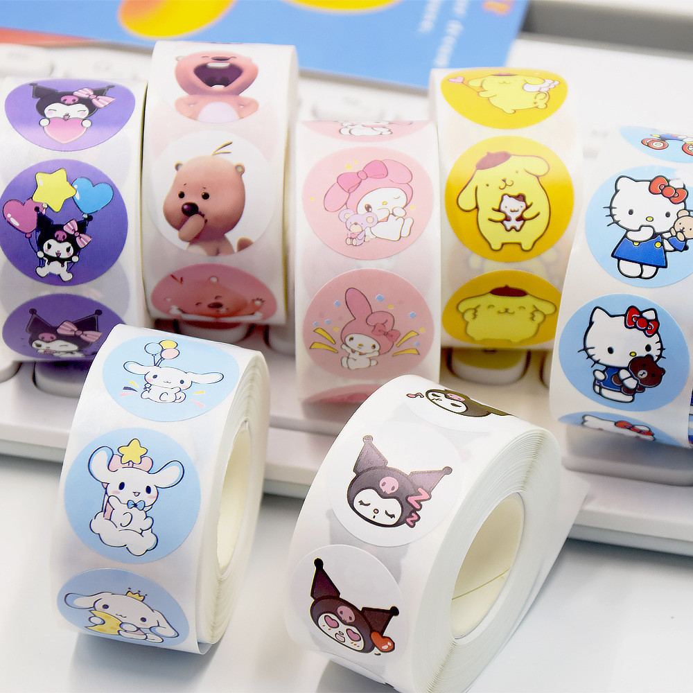 Jual [GAMGAM] Sticker Roll Label Sanrio Loopy Lucu Isi 500 Lembar Motif ...