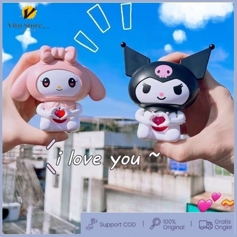 Jual (COD) Boneka I Love You Cinnamoroll Melody Kuromi Sanrio LED Night Light Gantungan kunci ...