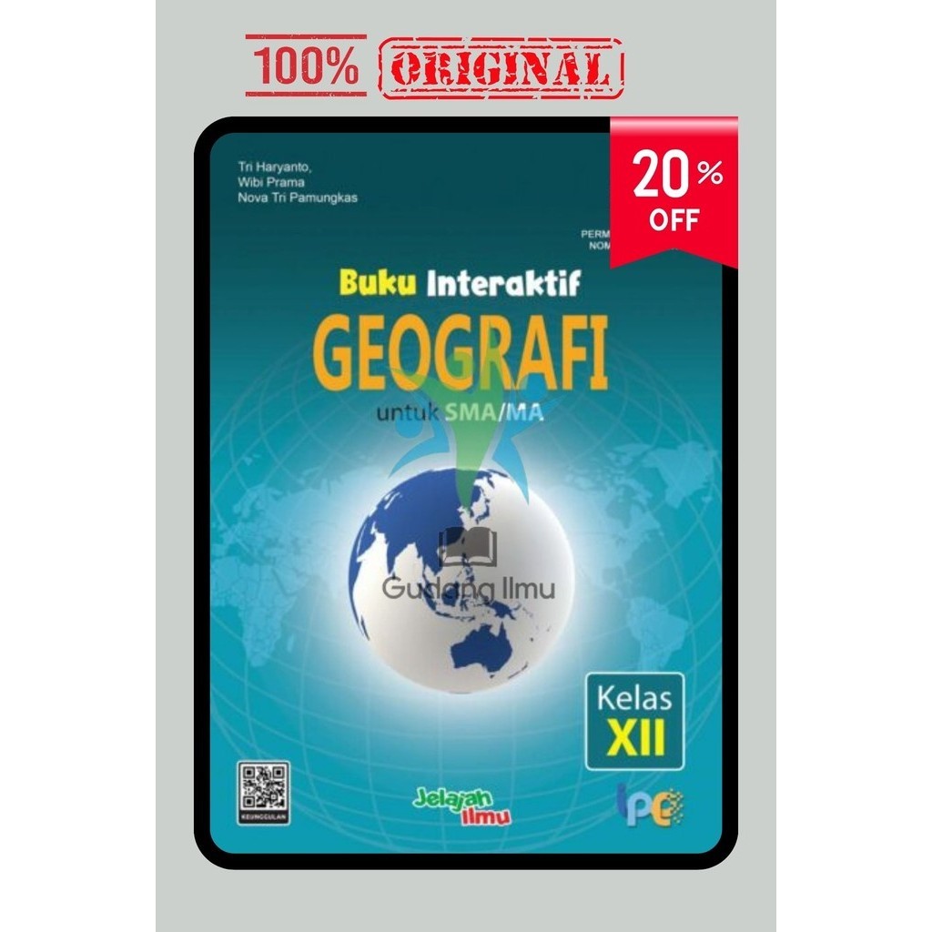 Jual Buku Paket Interaktif GEOGRAFI Kelas 12/XII SMA/MA Kurikulum Merdeka Intan pariwara Tahun ...