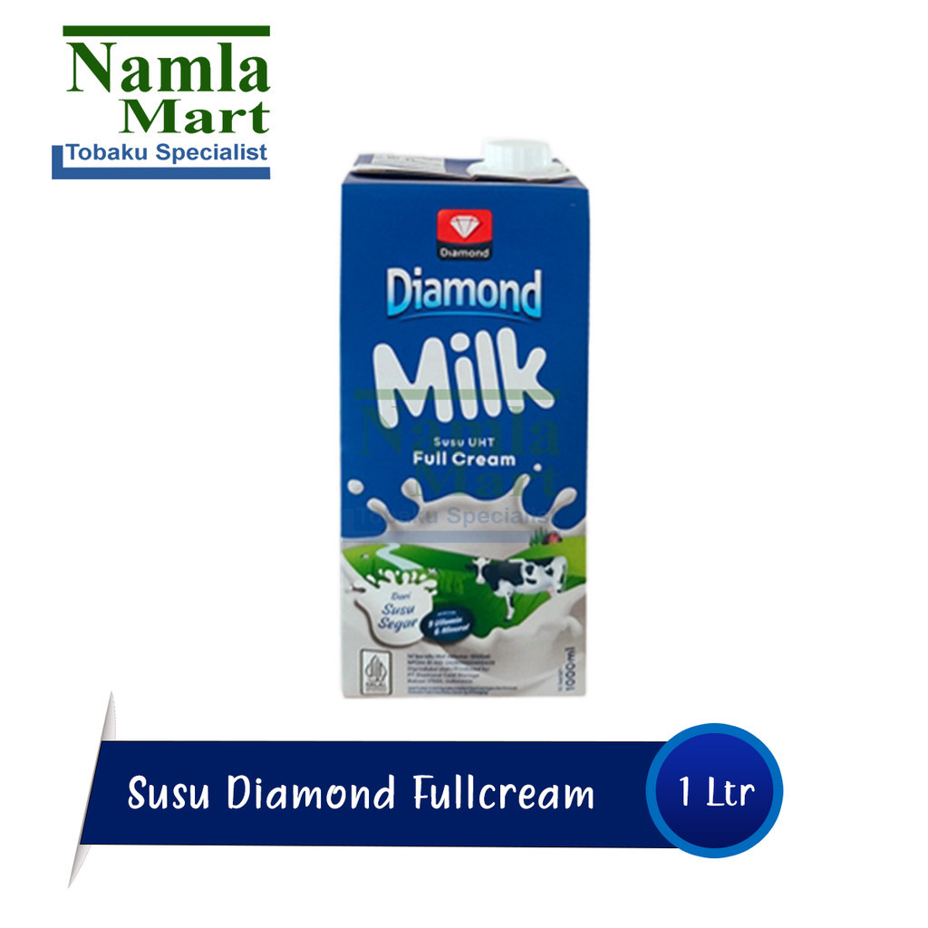 Jual Susu UHT Diamond 1 Liter - DiamondUHT Full Cream Plain Milk | Shopee Indonesia