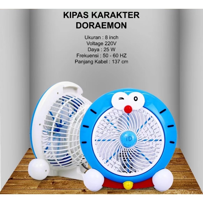 Jual Kipas Angin Meja Karakter Doraemon 8inch | Shopee Indonesia