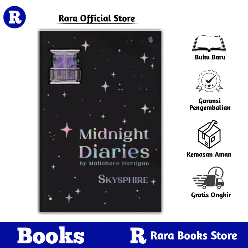 Jual Buku Novel Midnight Diaries Hard Cover : by Malioboro Hartigan / Skysphire | Shopee Indonesia