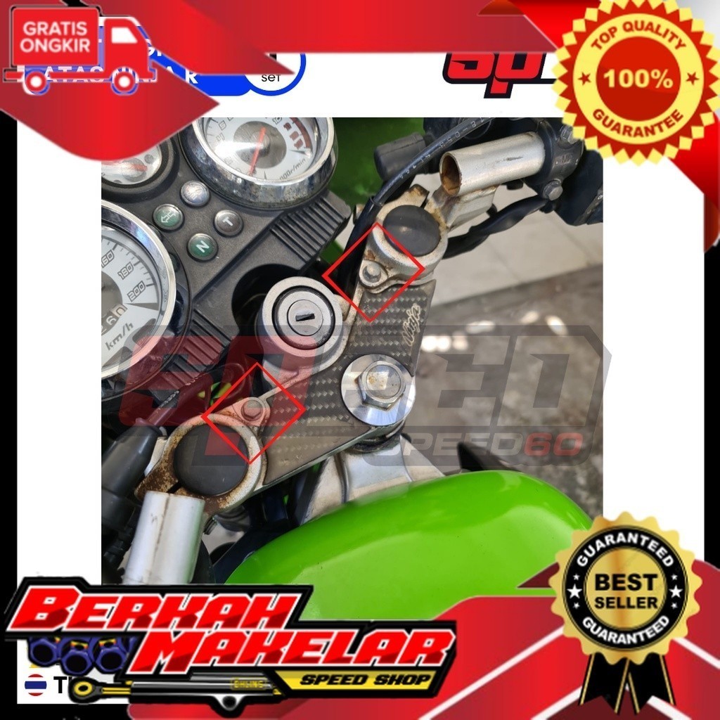Jual Baut Klem Stang Atas Ninja R Stainless Custom Bubut Handmade ...