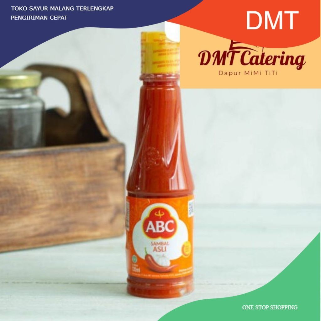 Jual ABC Saus Sambal Asli Botol 135 ml Catering Malang DMT | Shopee Indonesia