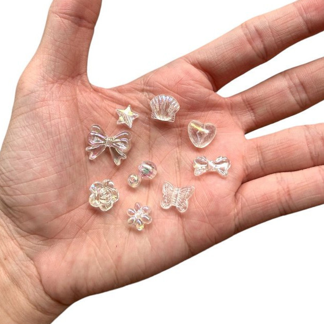 Jual HIASAN MANIK MANIK PERMATA [20 Pcs] Manik Clear Bening Kilap ...