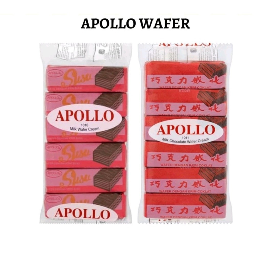 Jual Apollo Wafer Coklat Dan Susu | Shopee Indonesia
