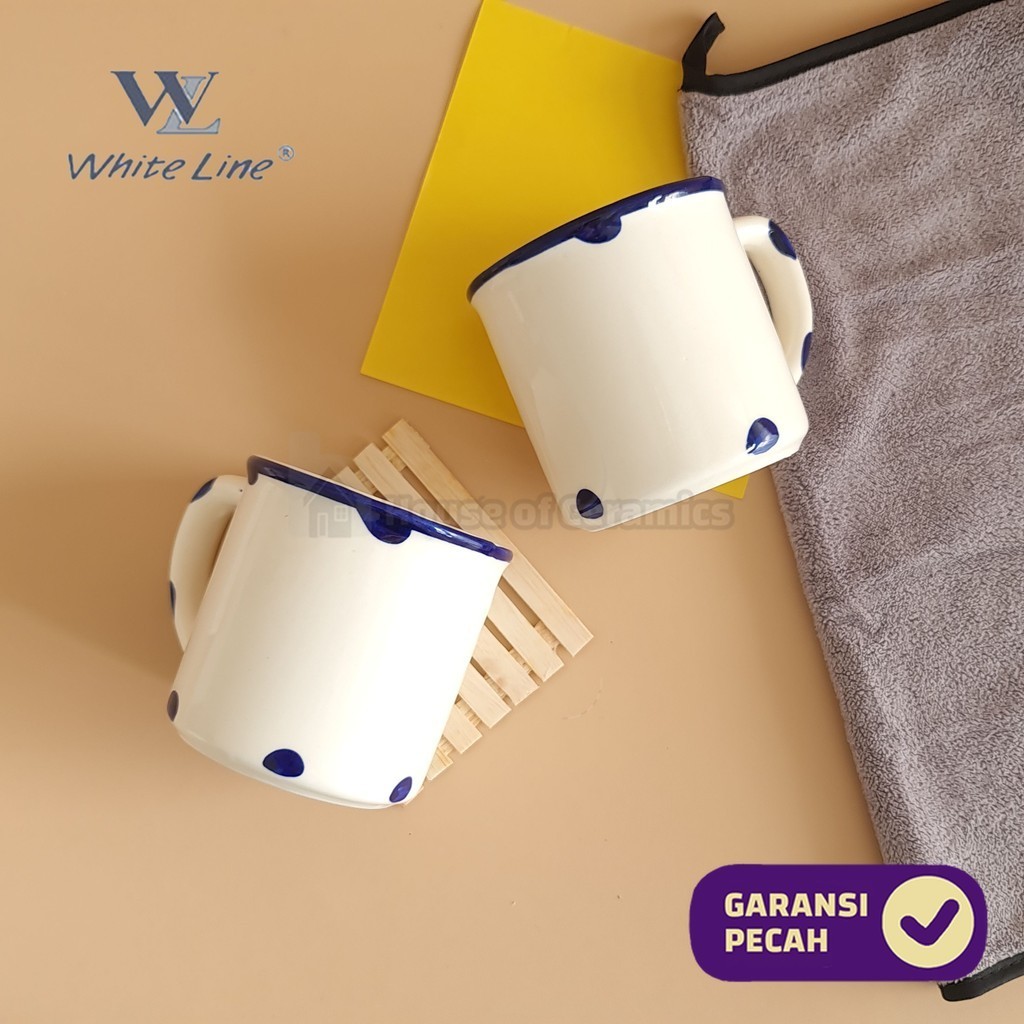 Jual WHITELINE Cangkir Mug Gelas Lucu Unik Hadiah Keramik ENAMEL Gift ...