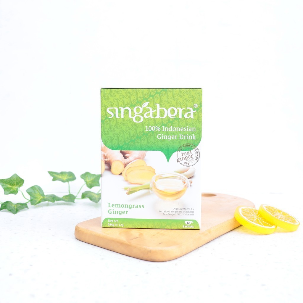 Jual 12 SACHET Lemongrass Ginger Drink Singabera Minuman Jahe Sereh 12 ...