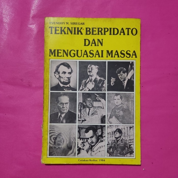 Jual buku lawas teknik berpidato dan menguasai massa by evendhy M ...