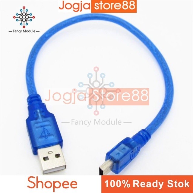 Jual Kabel Converter USB Male ke Mini USB Male Panjang 20cm | Shopee ...