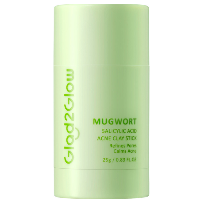 Jual Glad2Glow Mugwort Salicylic Acid Acne Clay Stick, Size - 25gr ...