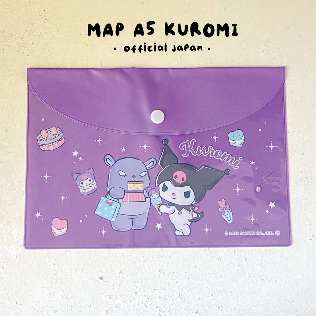 Jual ORIGINAL JAPAN MAP A5 KUROMI DAISO OFFICIAL SEKOLAH FOLDER ...