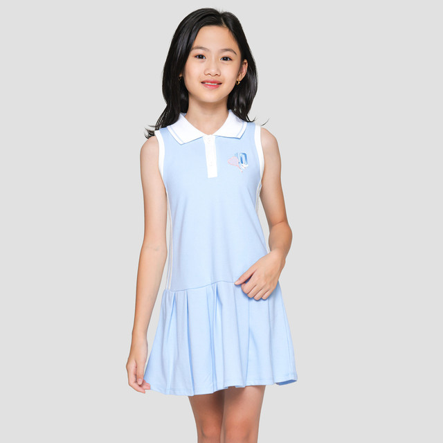 Jual Little M Kerah Rok Tennis Stripe Midi Dress Anak Perempuan ...