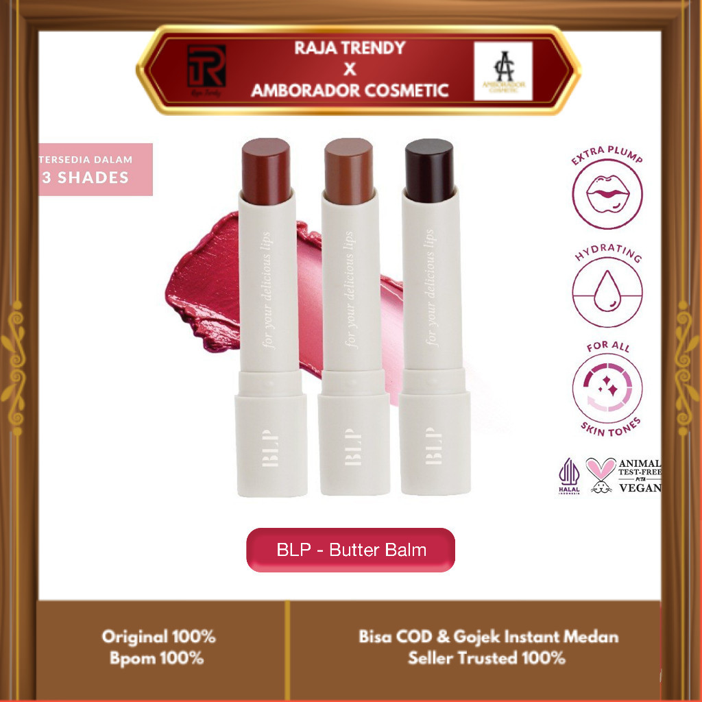 Jual BLP - BUTTER BALM ( 3 g ) - Lip Balm Cherry | Cookies | Soda ...