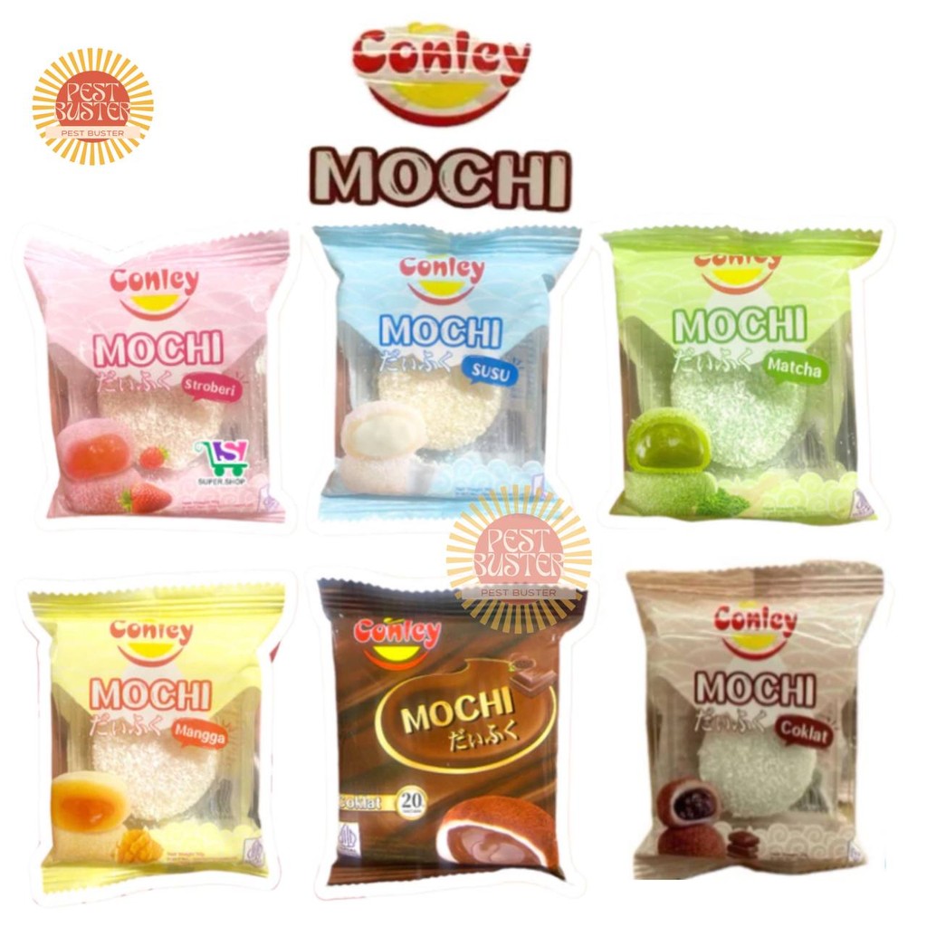 Jual Conley Mochi 30gr Jepang Rasa Coklat Mangga Strawberry Cemilan ...