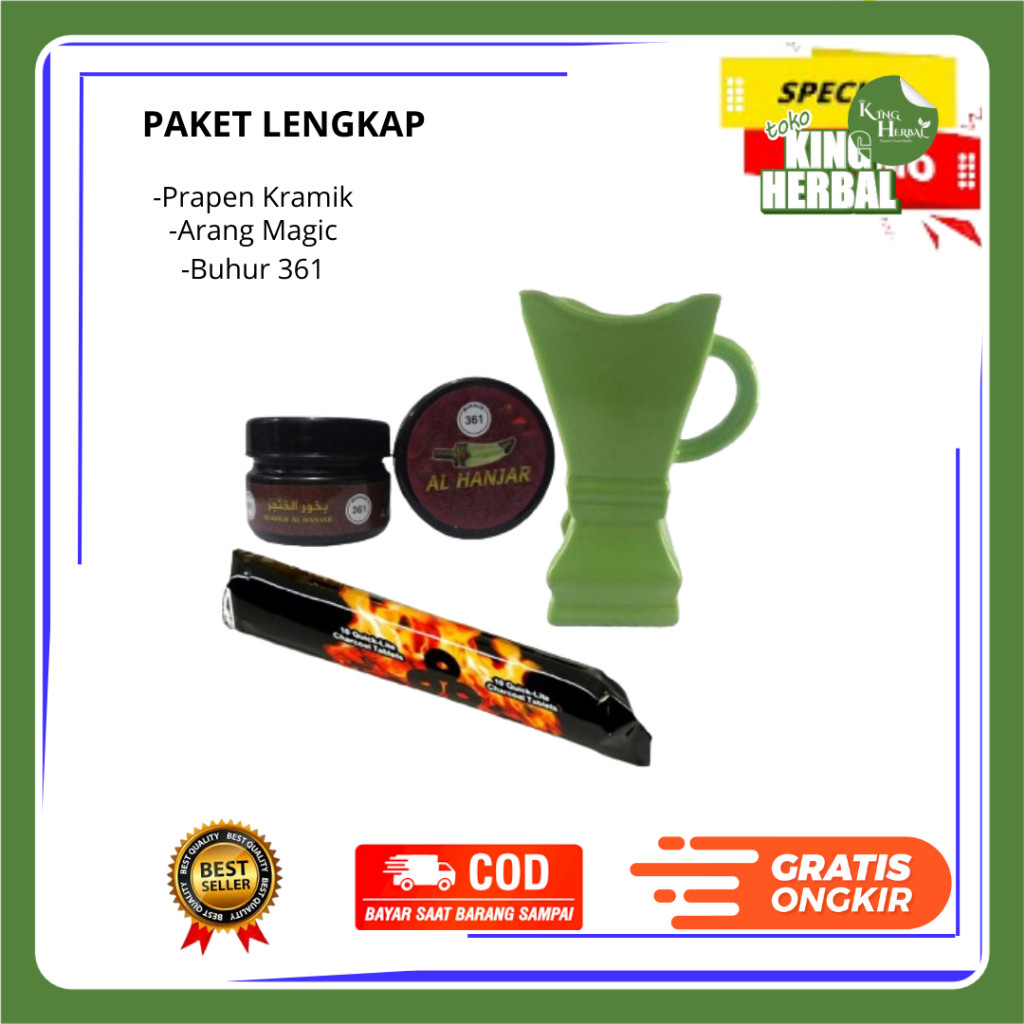Jual [DISKON] Paketan Dupa Bukhur Buhur 361 Tungku Kramik Arang Magic ...