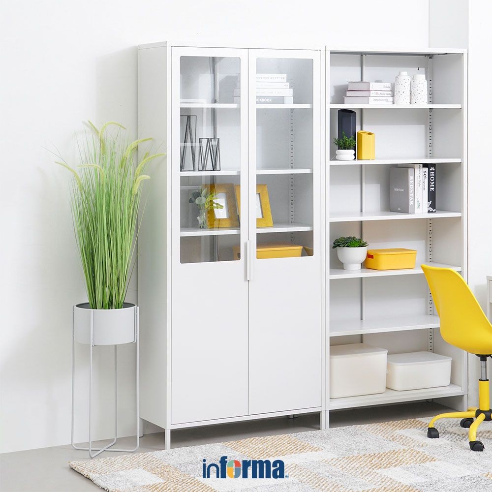Jual Informa Ginny Lemari Arsip Kantor Metal Half Door - Putih File ...