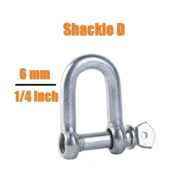 Jual Segel D Ukuran 1/4 Inch / 6mm M6 / D SHACKLE CLAMP / SAMBUNGAN ...