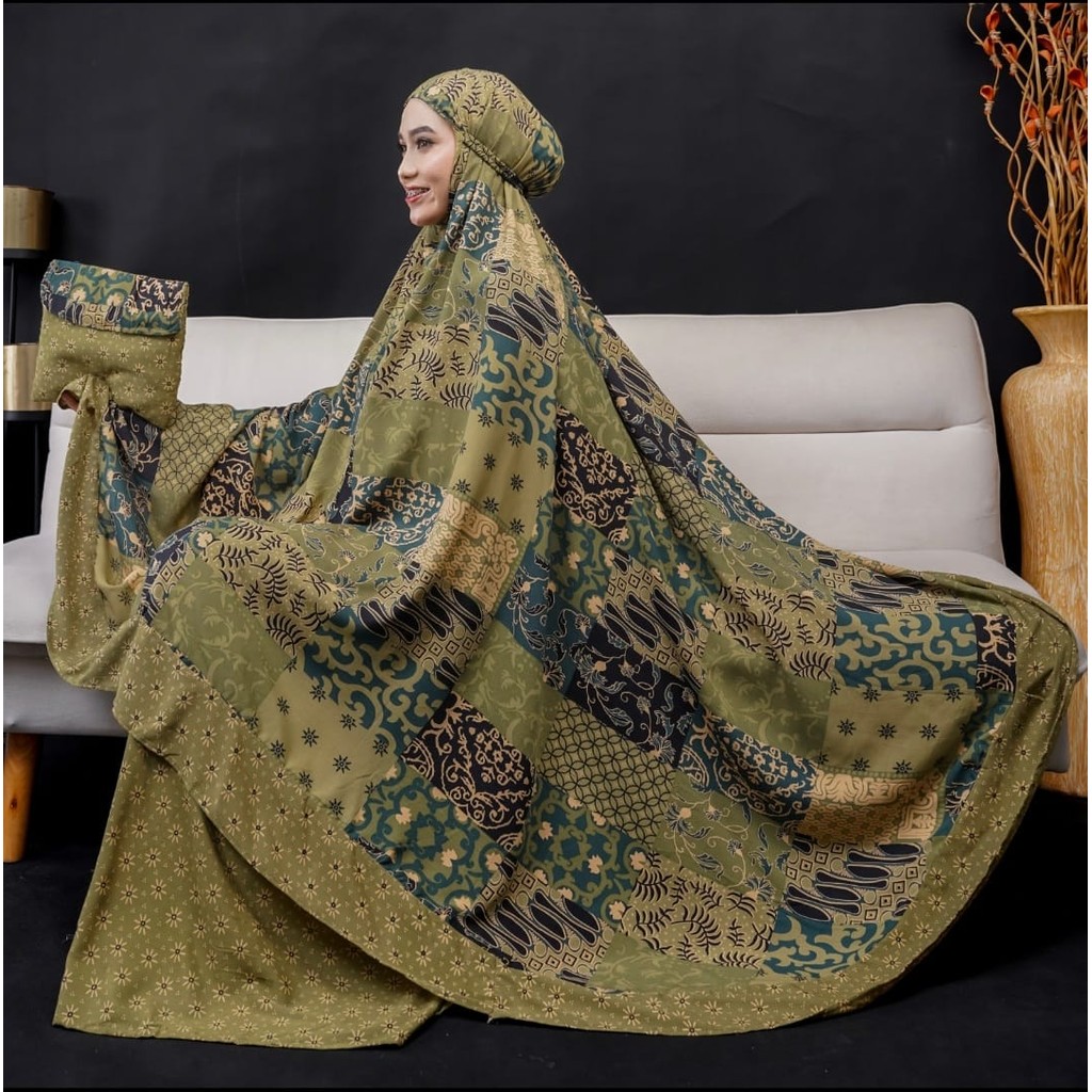 Jual Mukena Batik Dewasa Terbaru Bahan Rayon Premium Adem | Shopee ...