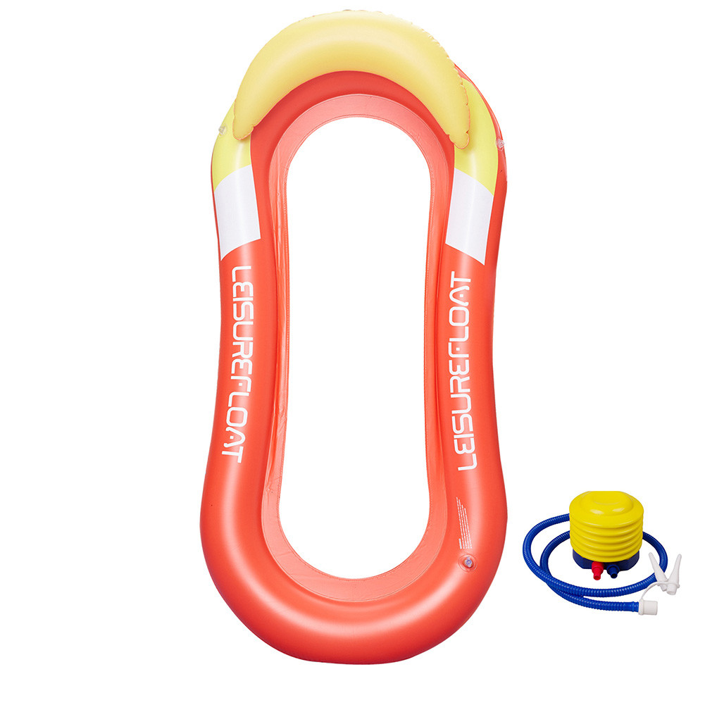 Jual Portable Floating Bed Chair Foldable PVC Inflatable Floating Row ...