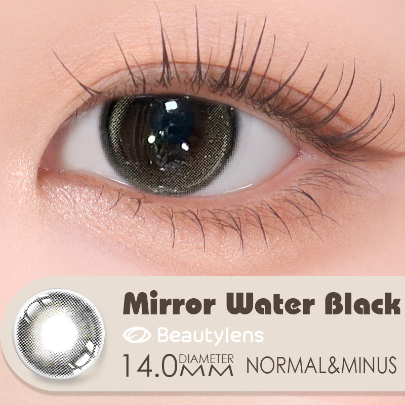 Jual BEAUTYLENS Mirror Water Black 14.0 Softlens Lensa normal&minus [0. ...
