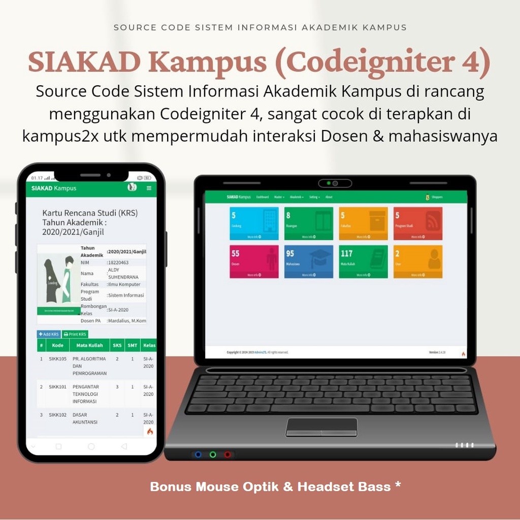 Jual Source Code Siakad Kampus Codeigniter 4 | Shopee Indonesia