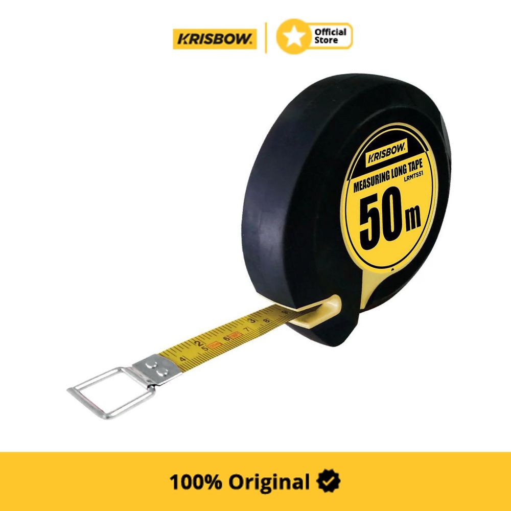 Jual Krisbow 50 mtr Meteran Steel Lrmts51 - Kuning Alat Pengukur Barang ...