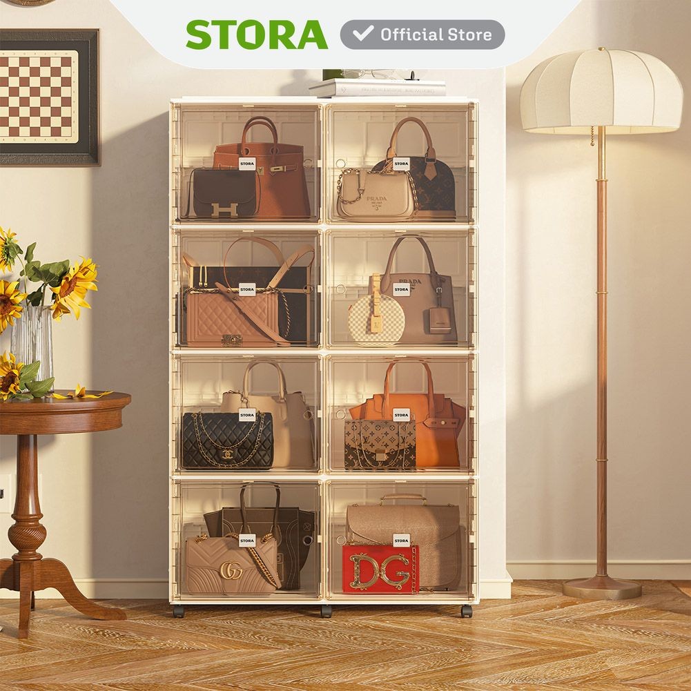 Jual Stora Kotak Penyimpanan Tas Collapsible Dengan Roda Display ...