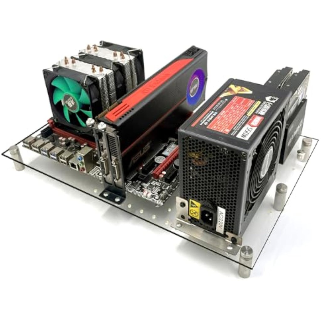 Jual Open PC Case Test Bench DIY Acrylic Computer Chassis Rack Gaming ...