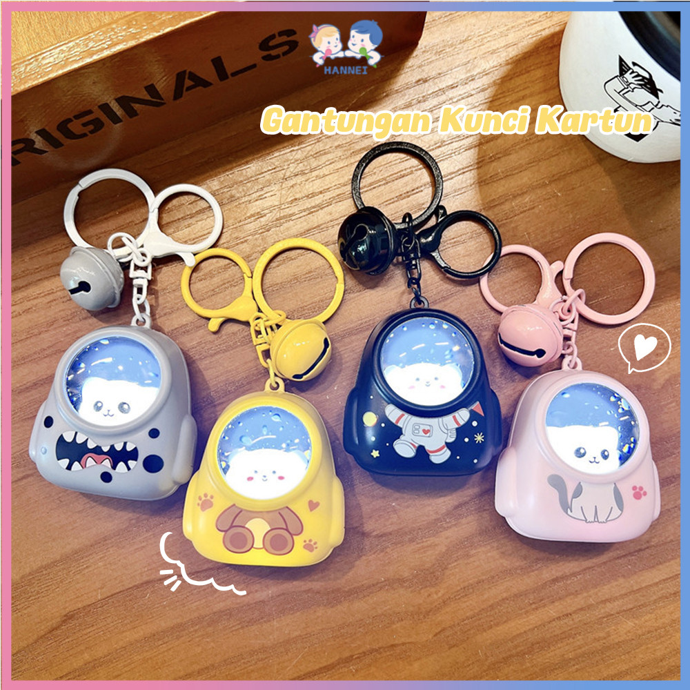 Jual Hannei Gantungan Kunci Led Lampu Cat Astronot Mainan Keychain ...
