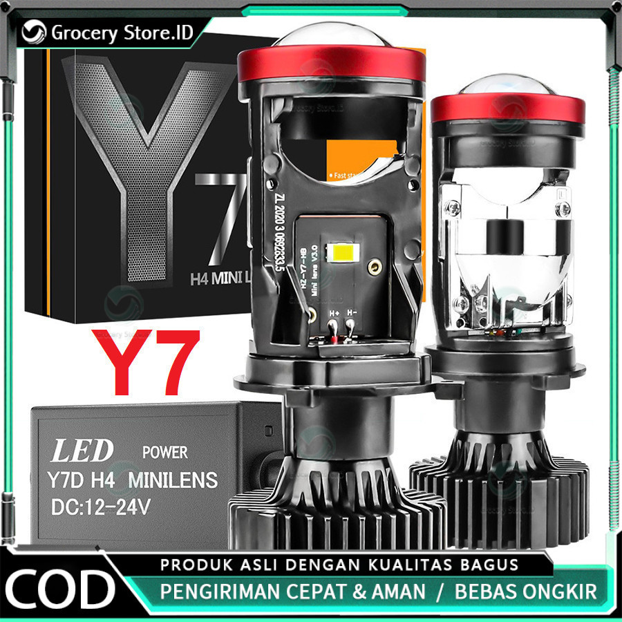 Jual Mini Projie Y7D Y6D H4 50 Watt Original Import Super Terang Lampu ...