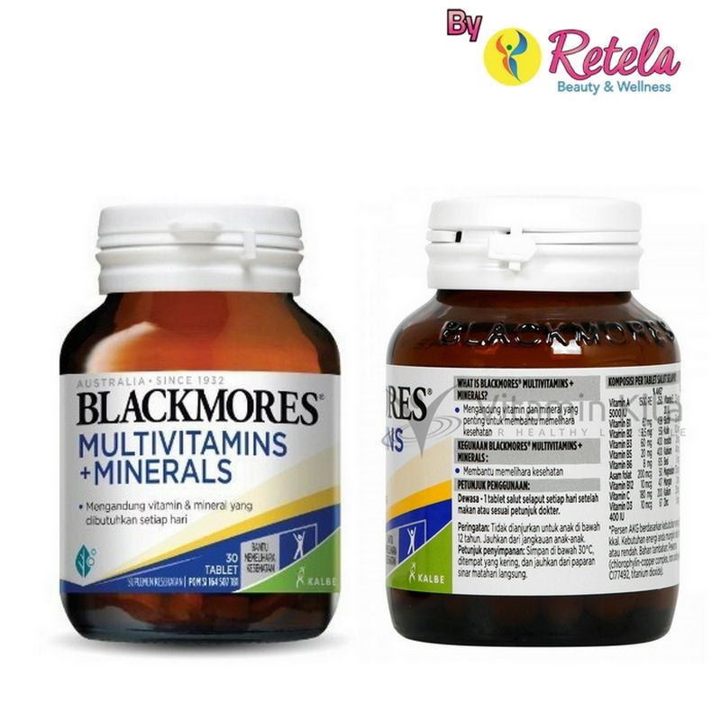 Jual BLACKMORES MULTIVITAMIN+MINERALS 1 BOTOL 30 TABLET | Shopee Indonesia