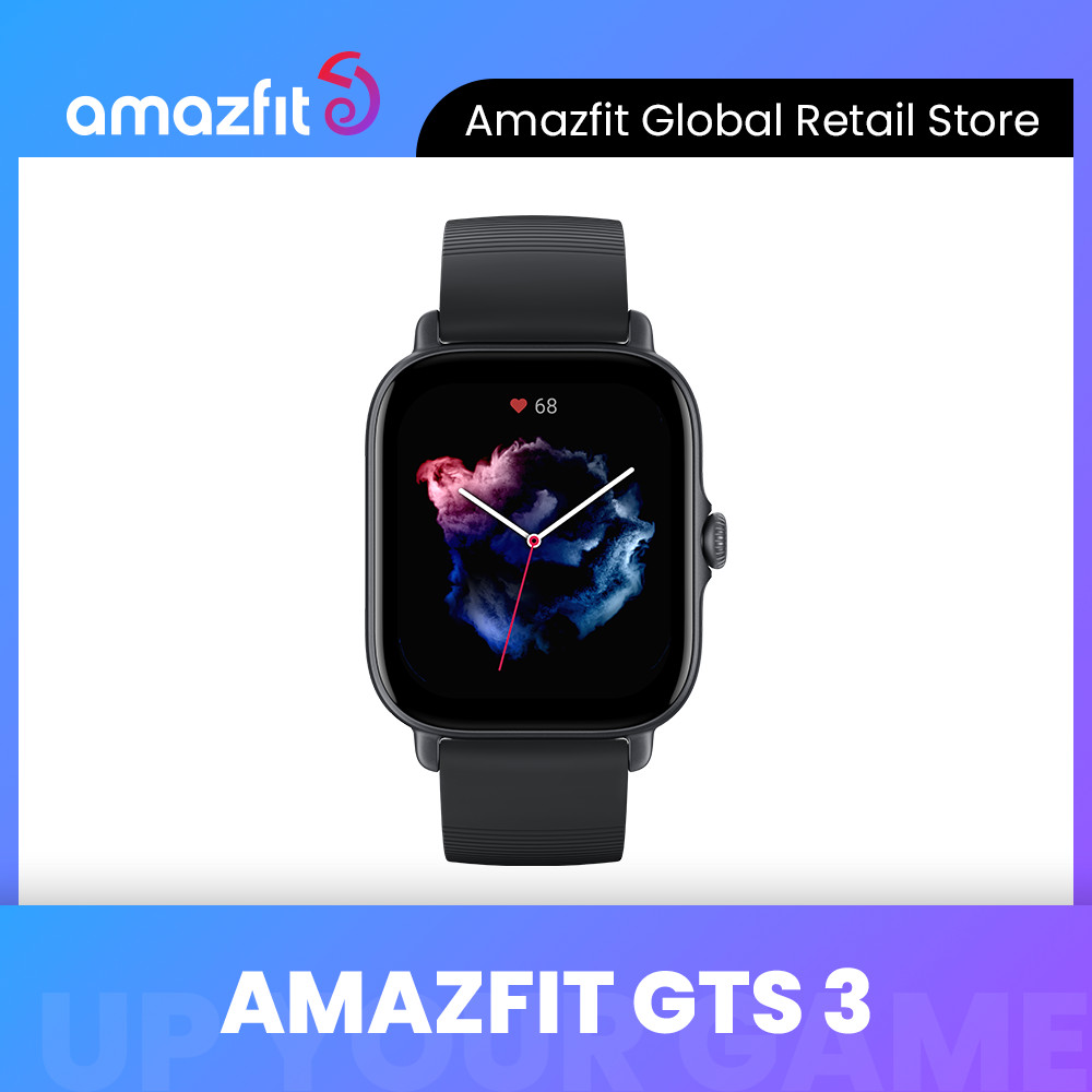 Jual New Amazfit GTS 3 GTS3 GTS-3 Smartwatch Alexa Built in 1.75-inch AMOLED Display 12-day ...
