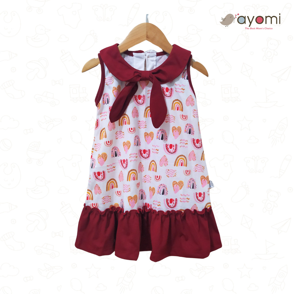 Jual AYOMI Rainbow Dress Kutung Pita Rainbow Anak | Shopee Indonesia
